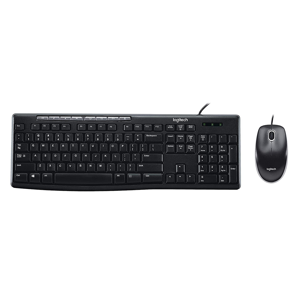 Buy Logitech|USB Multimedia Keyboard Mouse Combo | MK200 | Black at the ...