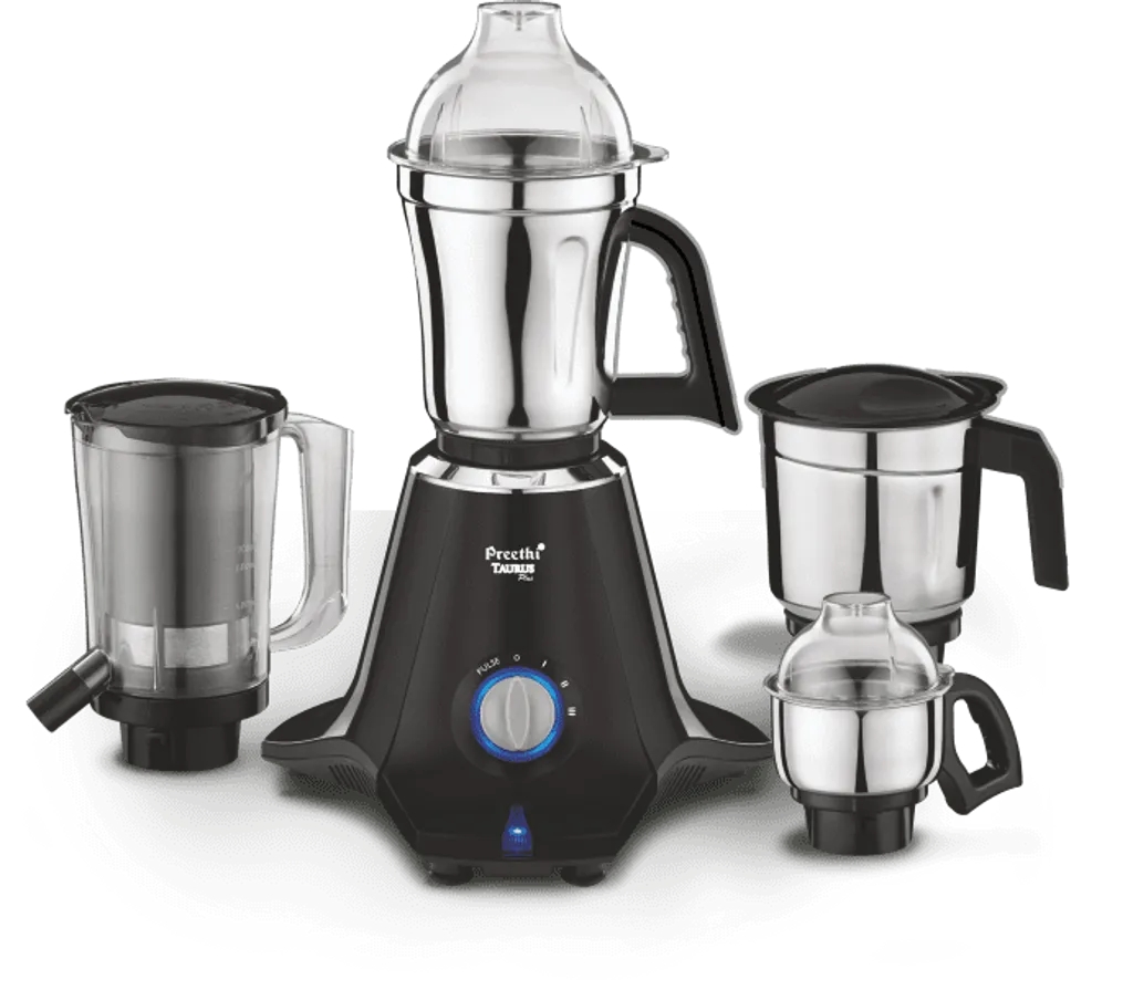 Buy Preethi Taurus Plus 4 Jar Mixer Grinder 1000 Watt at the Best Price ...