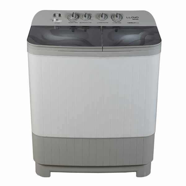 Lloyd 8 kg Semi Automatic Top Load Washing Machine | Grey | LWMS80GE1