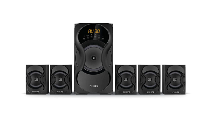 Buy Philips Audio 5.1 Channel USB Wired 60W Speaker Systems at the Best ...